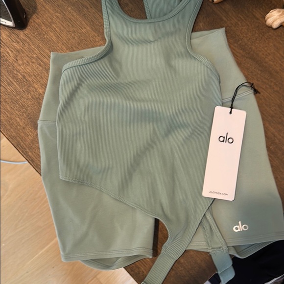 ALO Yoga | Tops | Alo Yoga Sage Green Ribbed Tank Top | Poshmark